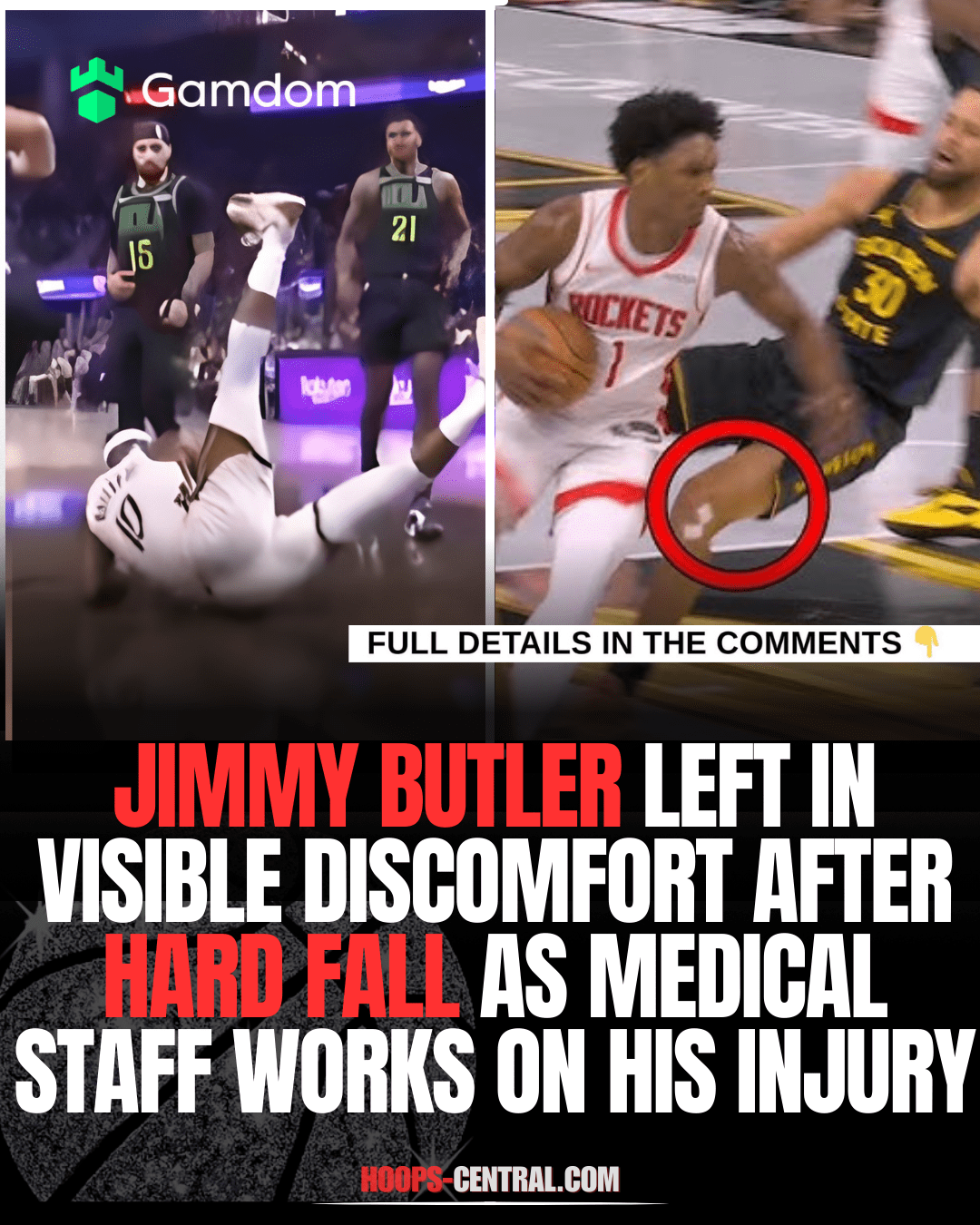 Jimmy Butler Suffers Scary Fall As Medical Team Rushes In Fans Left ...