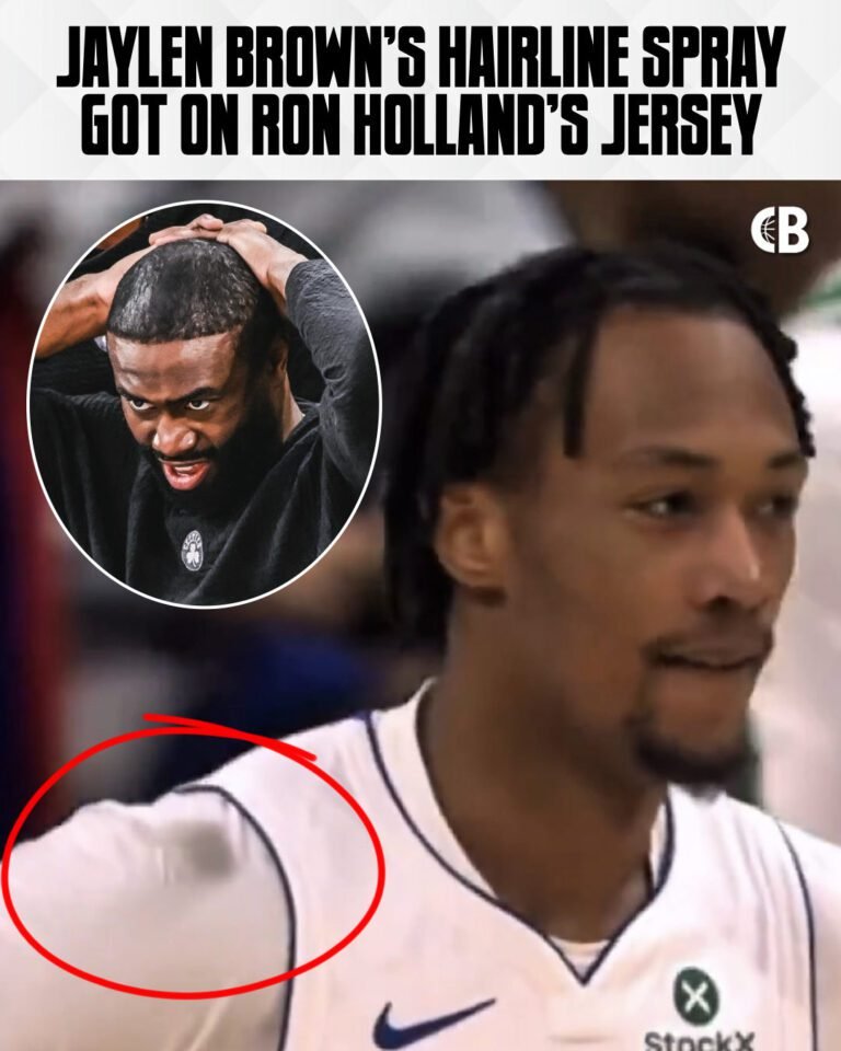 Jaylen Brown’s Hairline Spray Strikes Again, Leaving NBA Fans In Tears ...