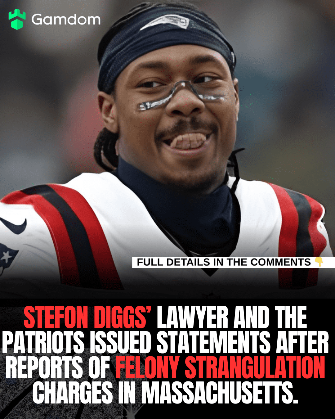 A FALL FROM GRACE: STEFON DIGGS CHARGED WITH FELONY STRANGULATION AS ...